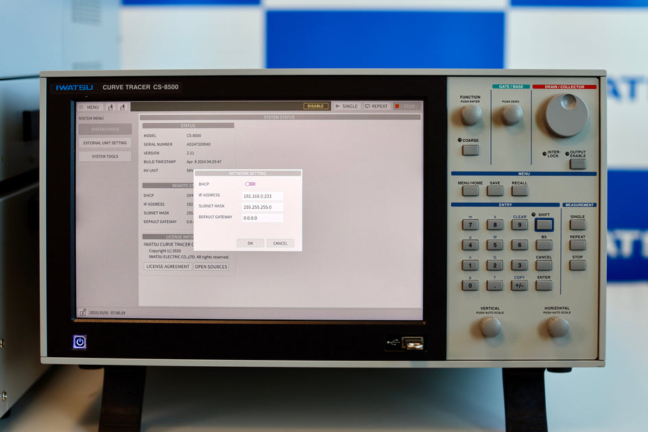 Connecting the IWATSU Curve Tracer to a PC for Remote Control | PMK ...