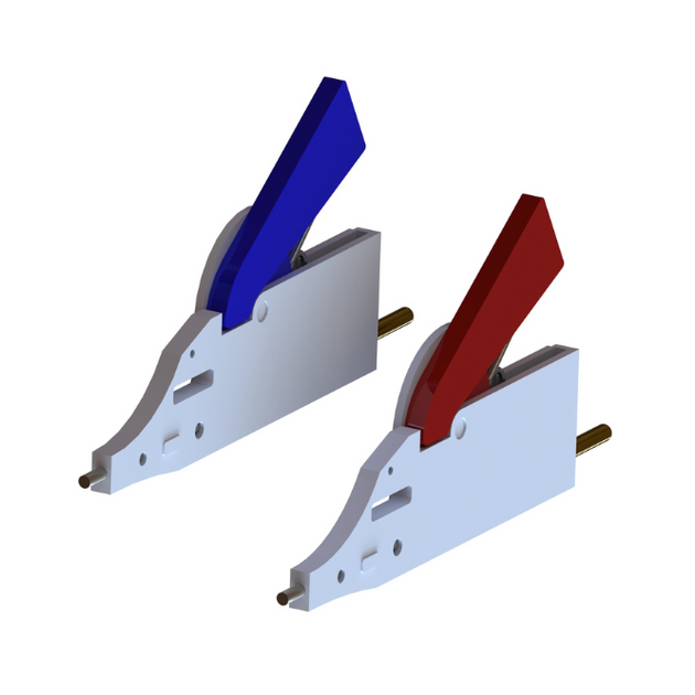 QFP IC clips 0.4 to 0.8mm pitch, short, 1 pair yellow/green | PMK ...