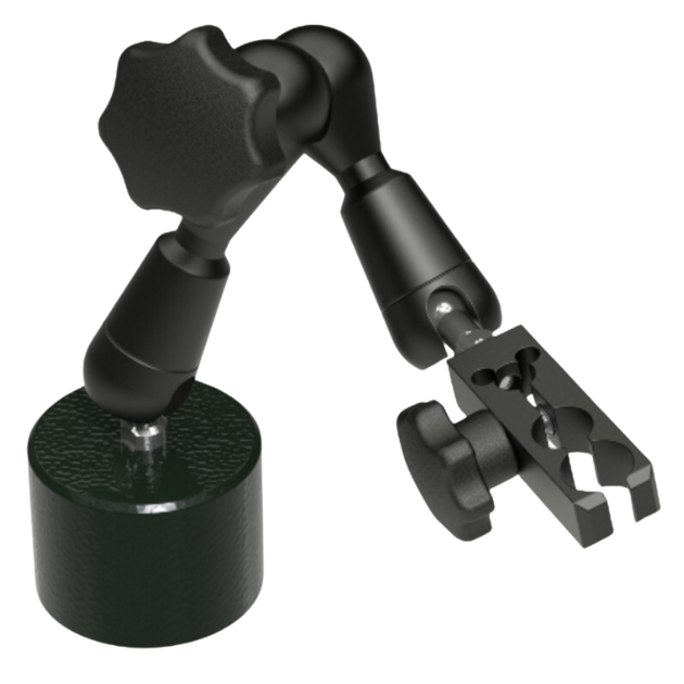 MSM 130, 3D positioner with magnet foot, 130mm span width, and holder ...