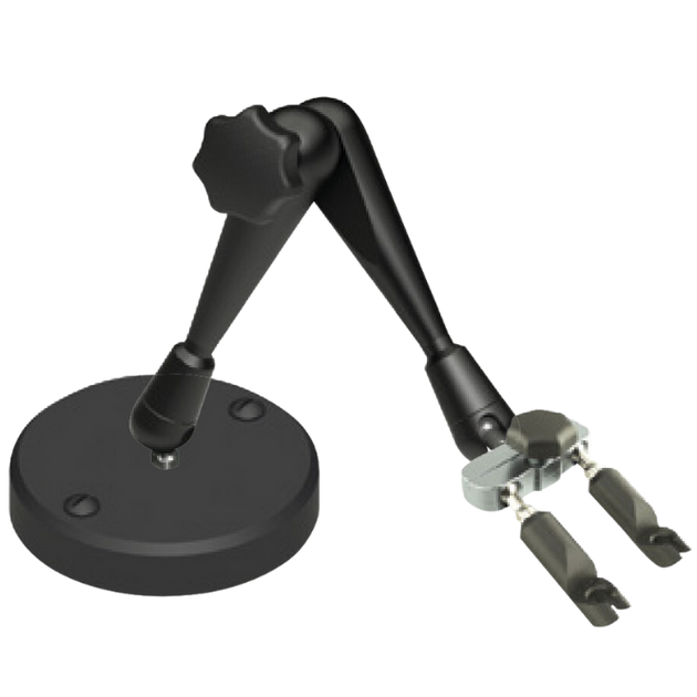 3D positioner with steel base, 200mm span width and Twin holder, ideal ...