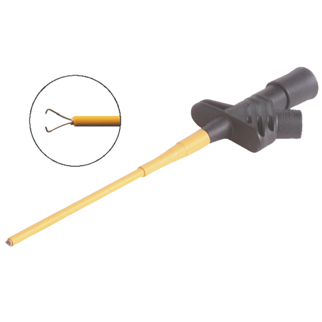 Safety clamp-type test probe with rotating grip jaws (black) | PMK ...