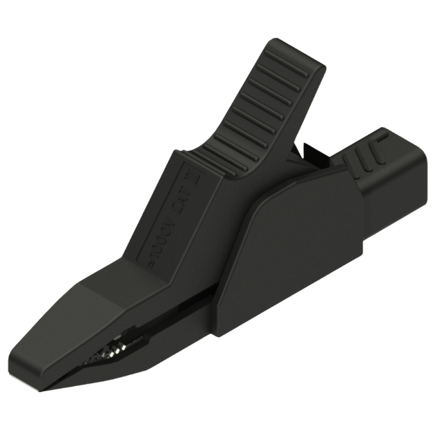 Safety alligator clip (black) | PMK America Corporation