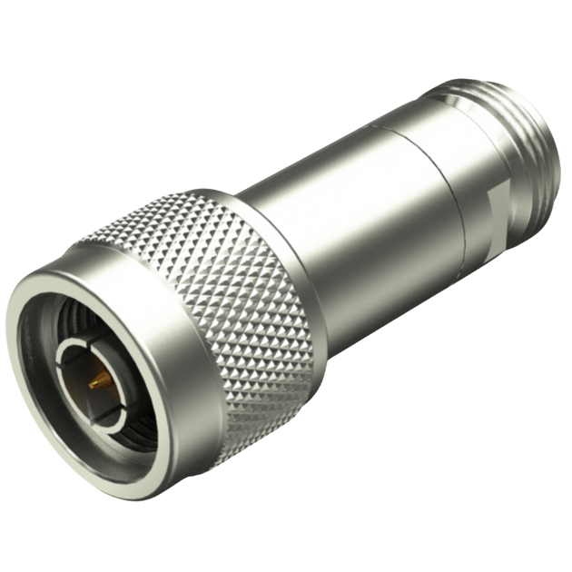50Ω N DC blocker, N plug to N socket, 0.01Hz-8GHz | PMK America Corporation