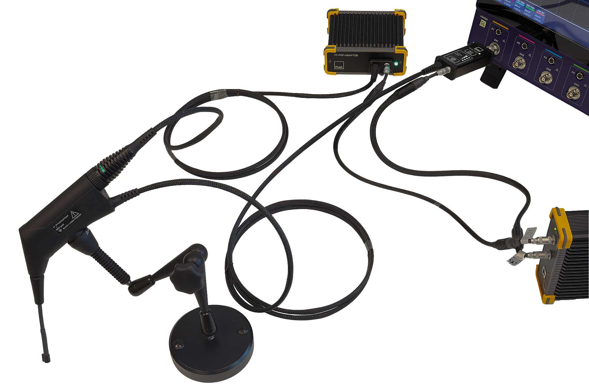 Power-Over-Fiber adapter for the optical FireFly® probe. | PMK America ...